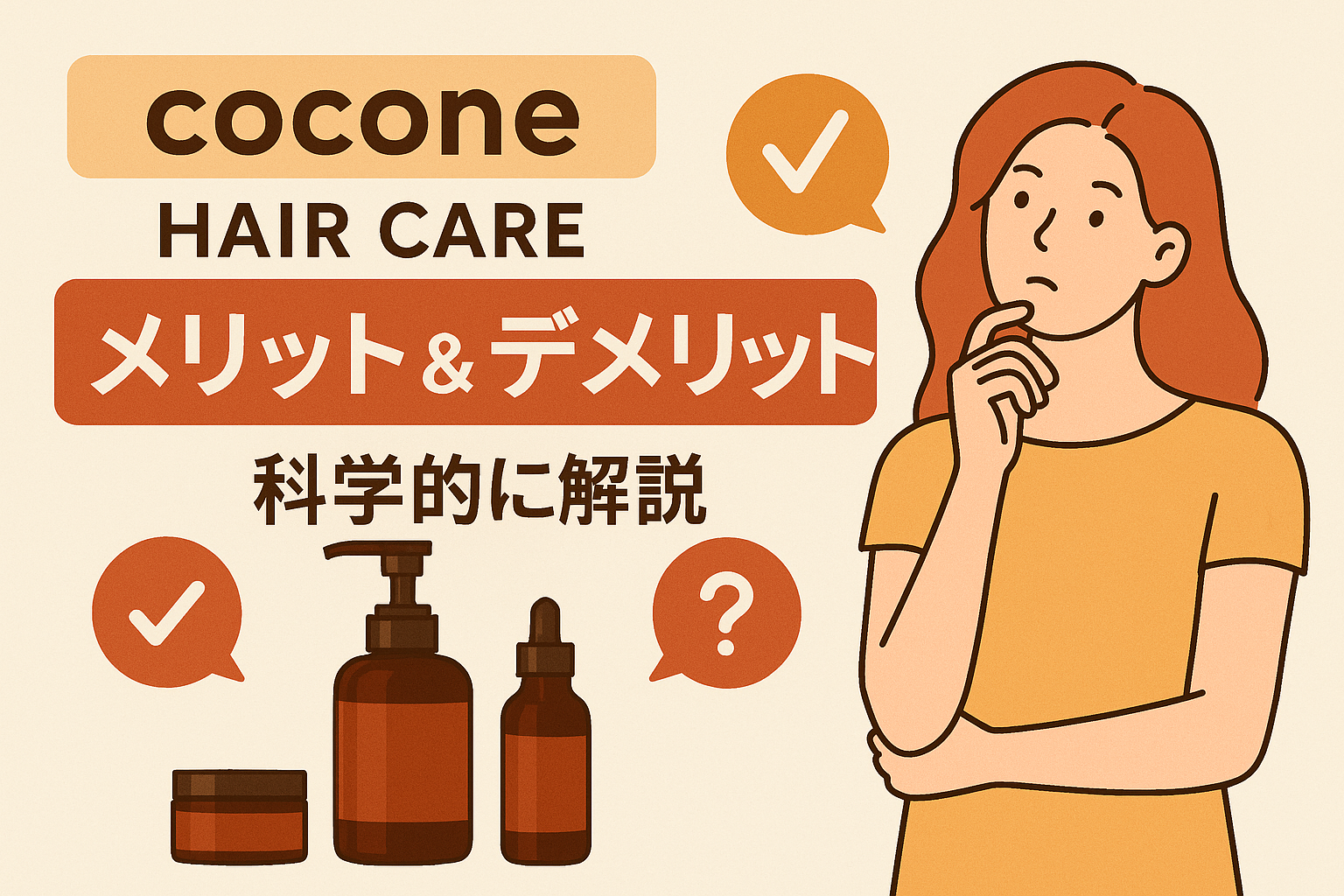 coconeヘアケアのメリット・デメリットを科学の視点で徹底解説！ - 科学の部屋